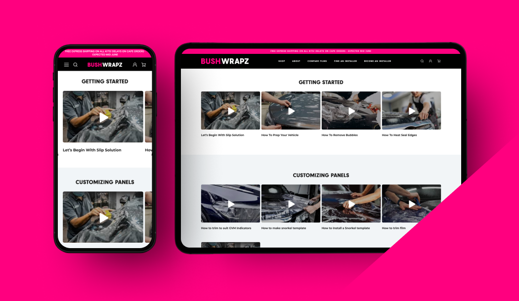 BushWrapz - DIY Paint Protection Film Ki